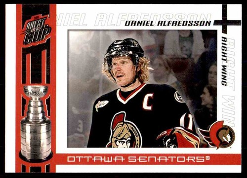 2003-04 PACIFIC QUEST TO THE CUP DANIEL ALFREDSSON OTTAWA SENATORS #72 ...