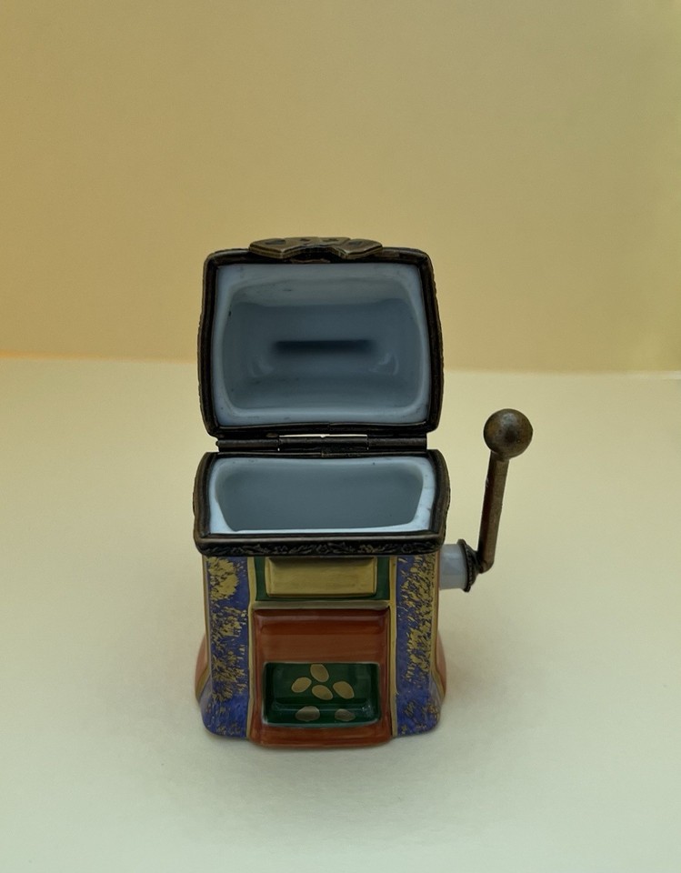 Limoges Porcelain Las Vegas Slot Machine Trinket Box Gently Used | eBay