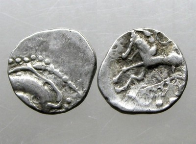 SILVER QUINARIUS CELTIC GAUL___1st Century BC____AEDUI TRIBE ...
