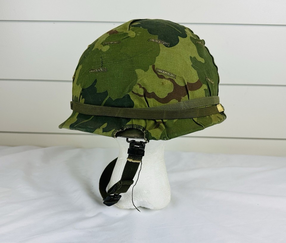 Named USAF 2 Star General Vietnam Era US M1 Army Military Pot Helmet w ...
