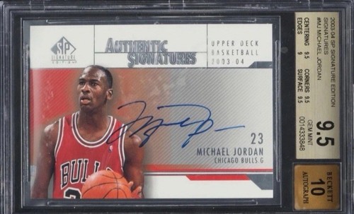 2003 SP Signature Edition Signatures Michael Jordan AUTO #MJ BGS 9.5 ...