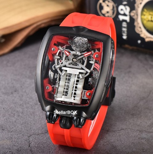 Luxury Waterproof Supercar-Themed Automatic Skeleton Watch for Men | eBay