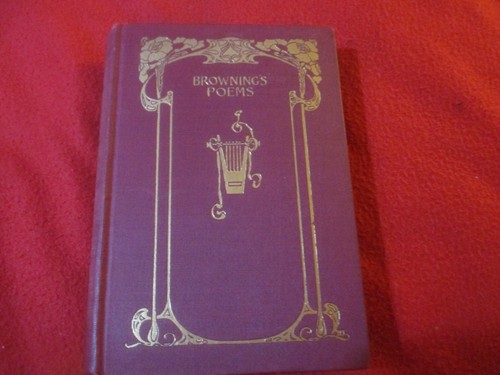 Antique 1896 Robert Browning Selected Poems Book Crowell & Co ...