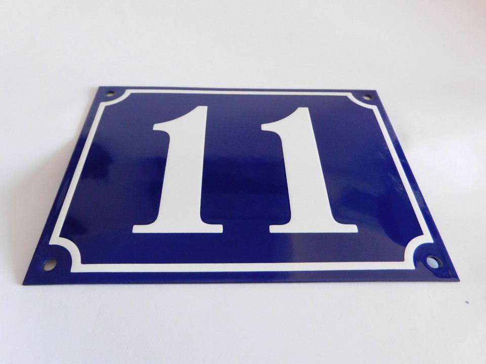 XL Large French Handcrafted Enamel Porcelain 8″x 5.75″ House Gate ...