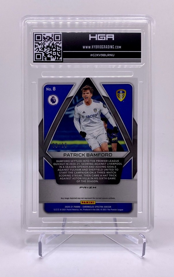 2021 Patrick Bamford Panini Spectra Gold Leeds United Rookie Card 8/10 ...