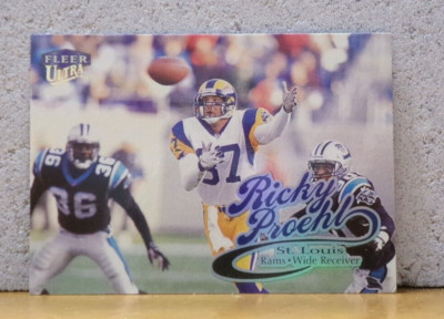 AUCTION - 549 FOOTBALL CARD FLEER ULTRA THE RAMS RICKY PROEHL VS. THE ...