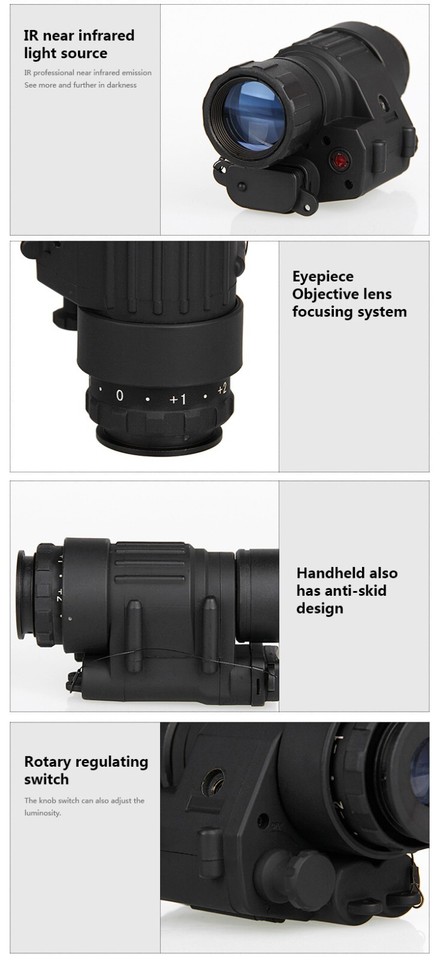 850nm Telescopic Infrared Night Vision Monocular Scope PV-1011 (Digital ...