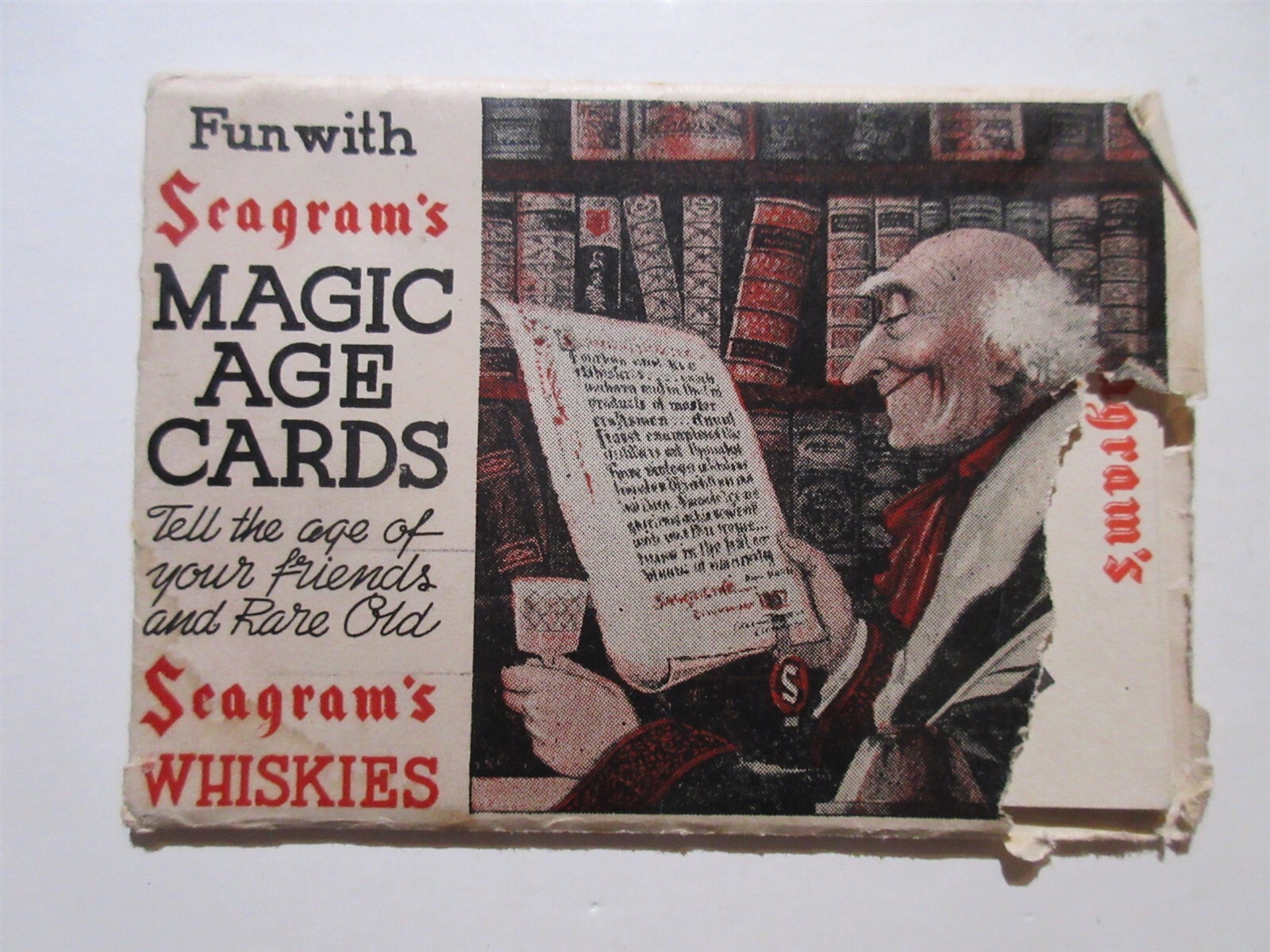 1936 Seagram's Magic Age Cards rare with envelope & instructions ...