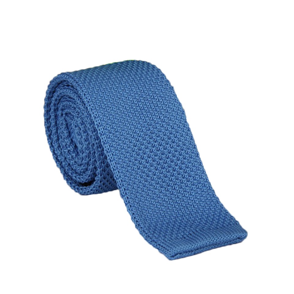 Quality Mens Tie Knit Knitted Ties Necktie Male Solid Slim Skinny ...