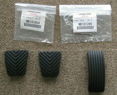 Mitsubishi Genuine OEM Lancer EVO5 EVO6 Cover Pedal Rubber Set MB181266 ...