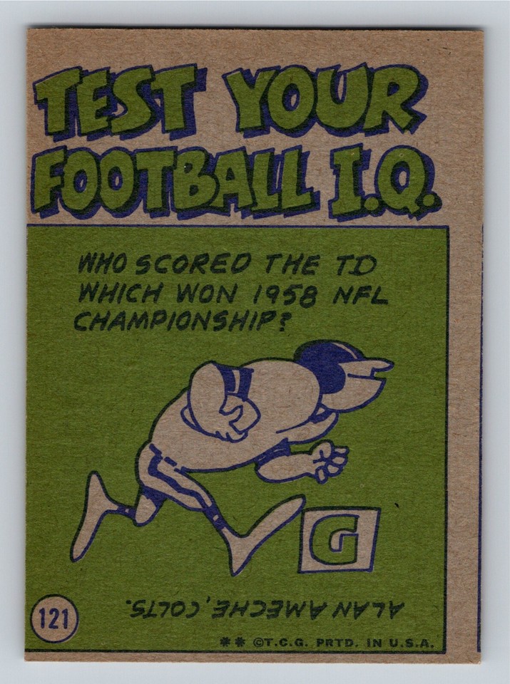 1972 Topps Football Card # 121 Pro Action Jim Kick | eBay