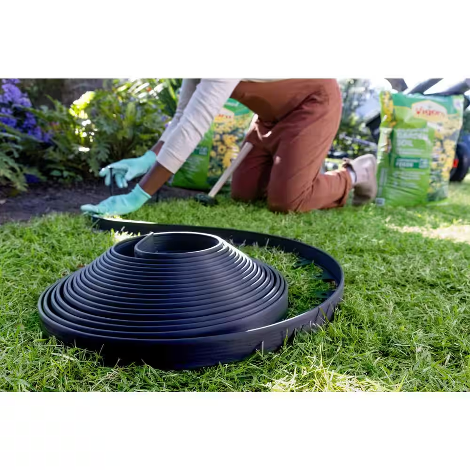 Vigoro Â® No-Dig Edging 100 ft. Outdoor Heavy Duty Patio Edger Lawn ...