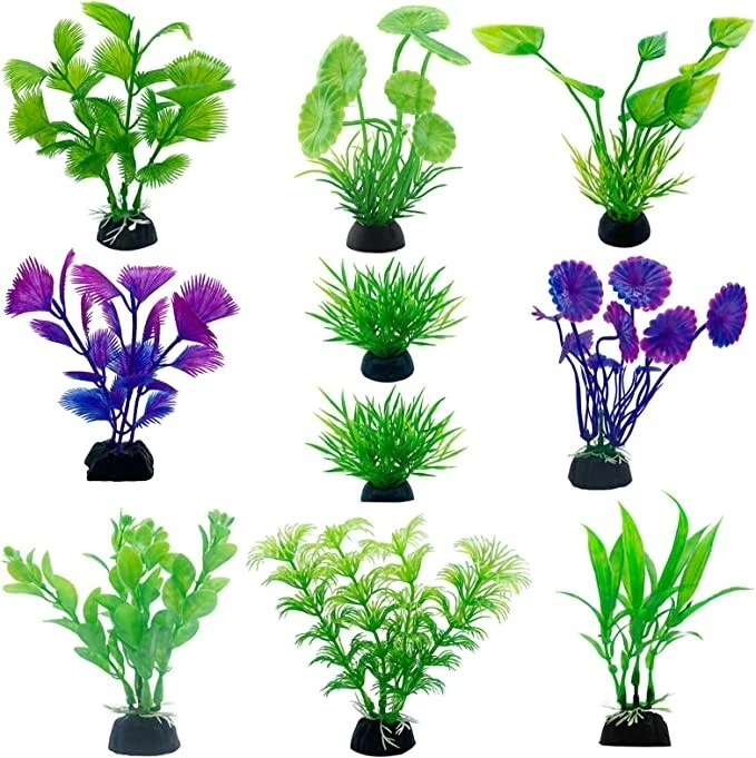 Realistic Plastic Aquarium Plants