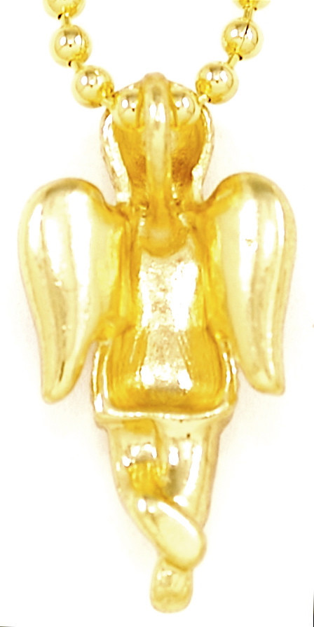 Angel Praying Necklace New Rhinestone Mini Pendant with 24 Inch Long ...