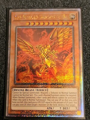 The Winged Dragon of Ra (Alt Art) RA03-EN137 Quarter Century Secret 1st ...