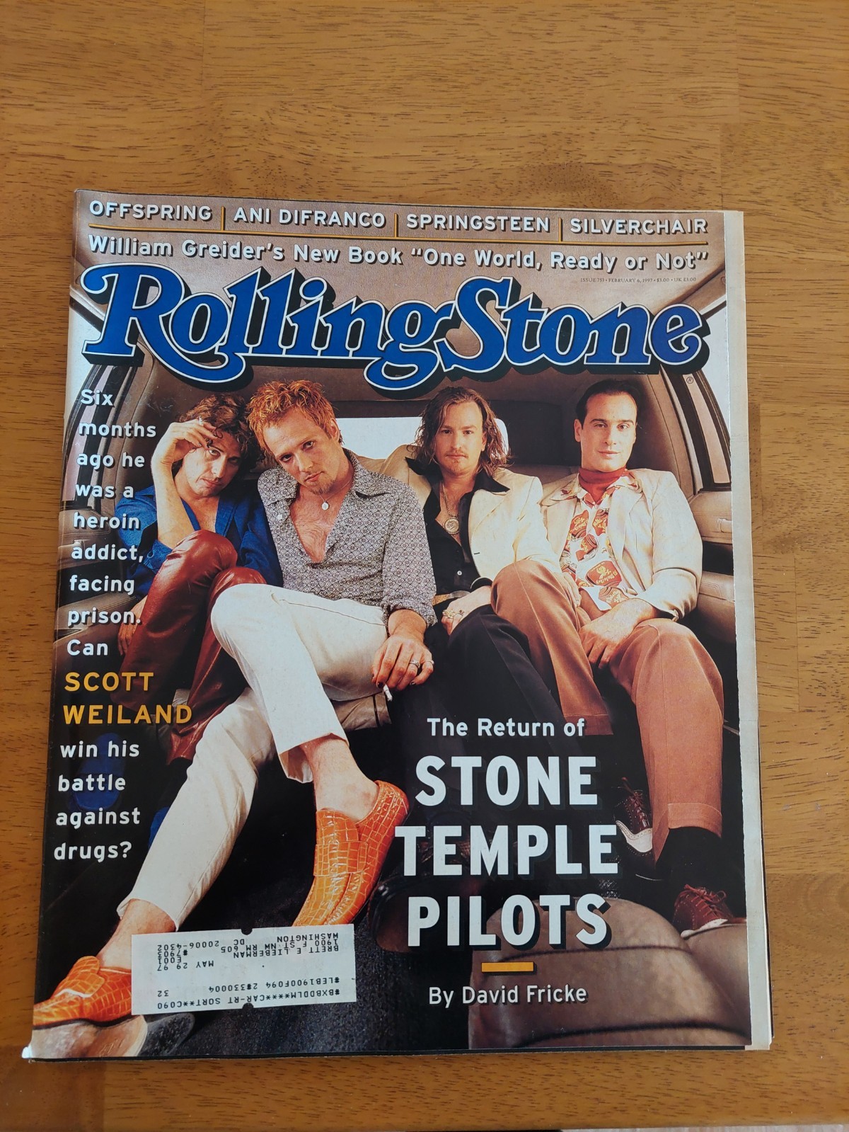Rolling Stone Magazine Issue 753 February 6 1997 Stone Temple Pilots ...