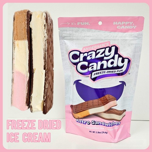 Freeze Dried Ice Cream Astro Sandwiches Crazy Candy LARGE NEW ...