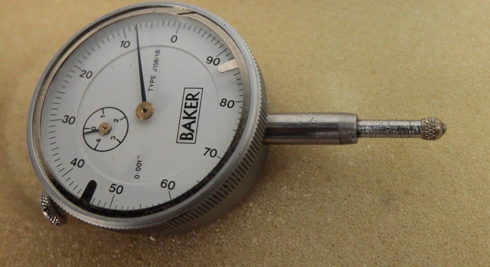 BAKER DIAL DEPTH GAUGE GAGE TYPE J158 Dial frozen PARTS ONLY not ...
