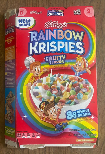 KELLOGG'S ~RAINBOW KRISPIES~EMPTY FLAT CEREAL BOX-RELEASED FOR PRIDE ...