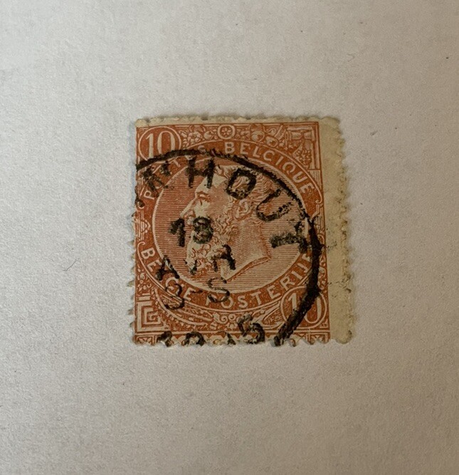 Belgium RARE stamp 10 Bellies Posterijen Used 1884-1891 | eBay