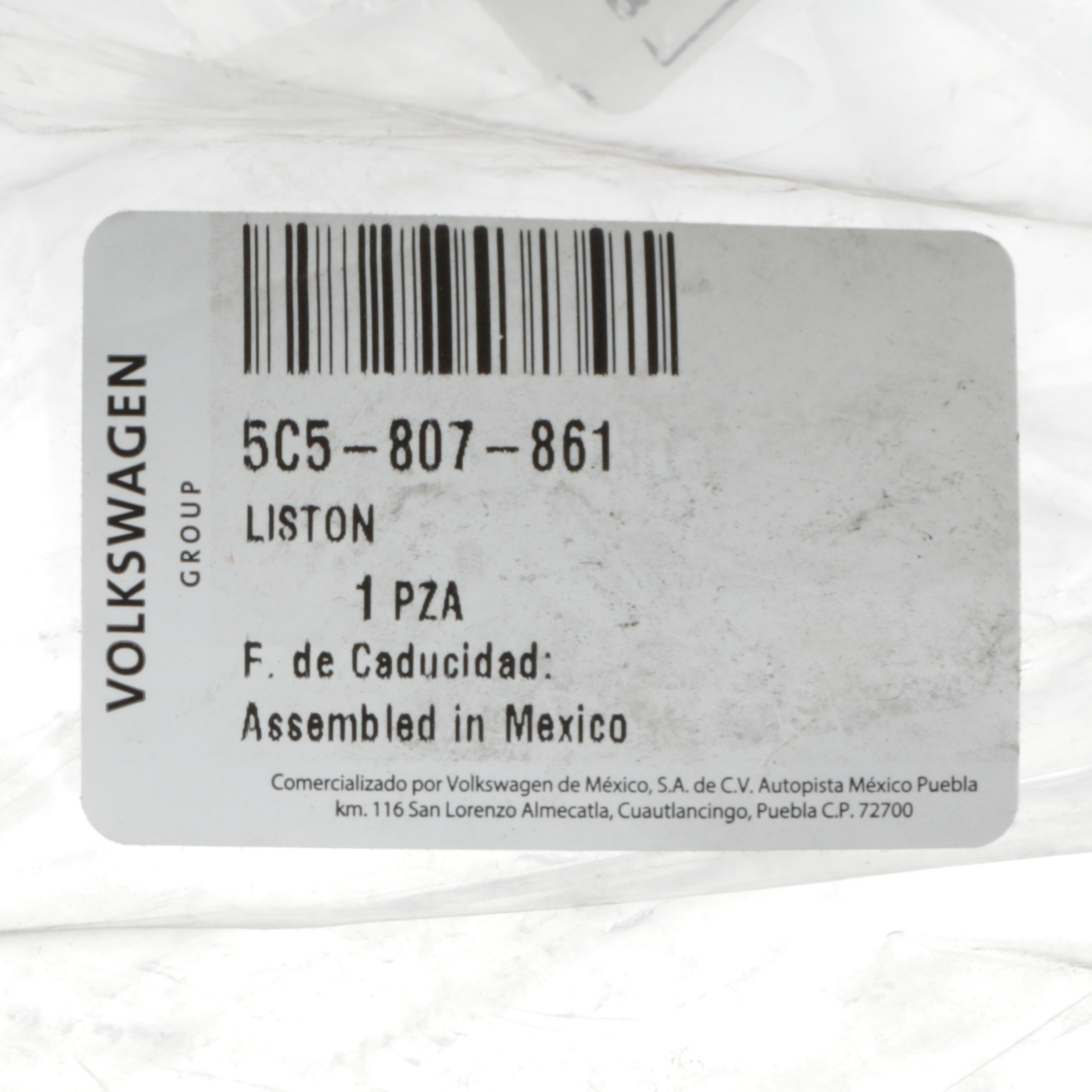 Volkswagen 5C5807861 Genuine OEM Center Support for sale online | eBay