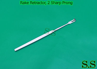 Rake Retractor, 2 Sharp Prong, Surgical Instruments | eBay