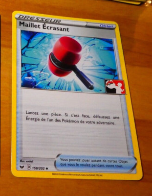 POKEMON SERIE 1 PRIZE PACK CARD TOURNAMENT CARTE MAILLET ECRASANT 159/ ...