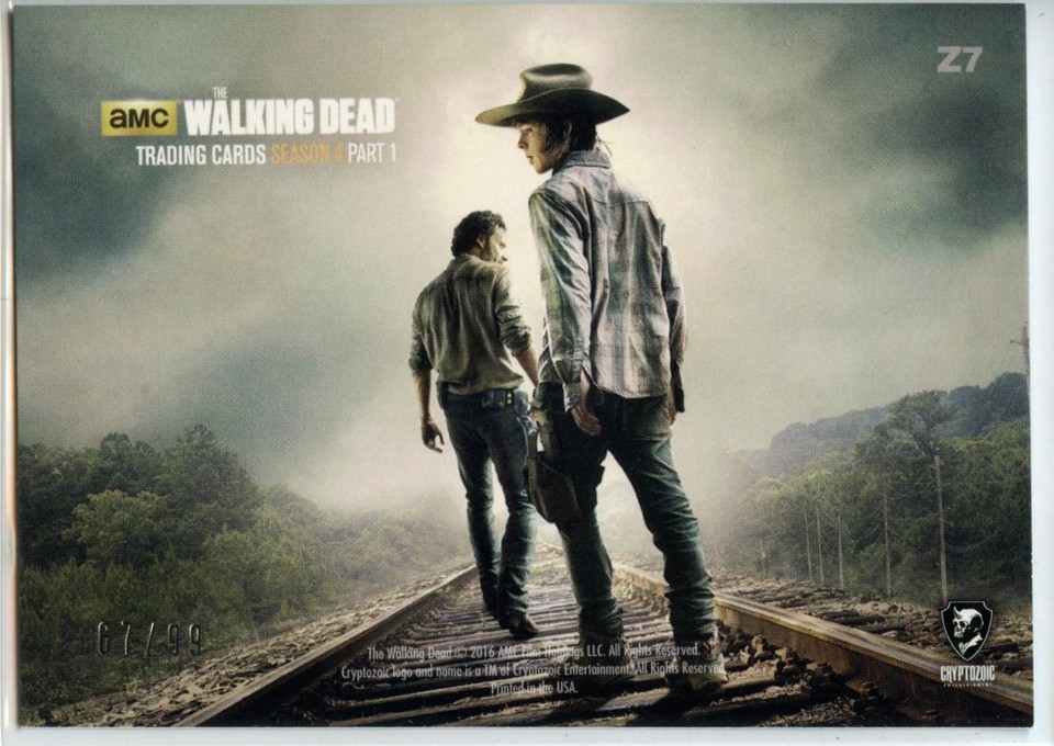 2016 Cryptozoic Walking Dead Season 4 Part 1 Terminus Puzzle SILVER #Z7 ...