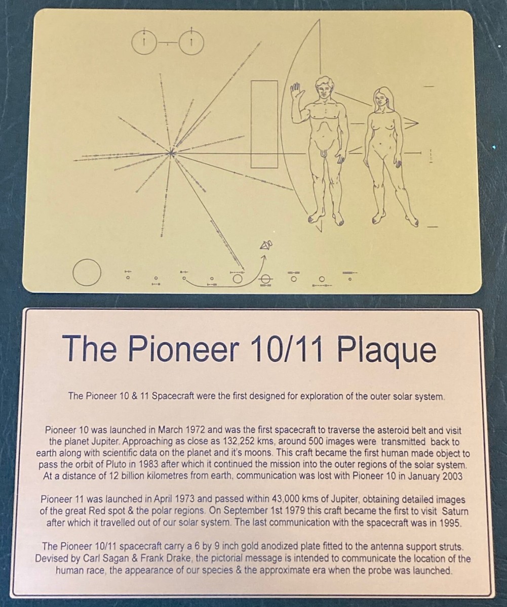 Plaque Sonde Pioneer 10