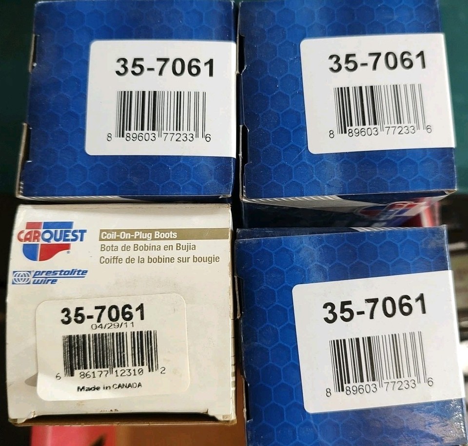 Set of 4 Carquest 357061 coil on insulator boot Fits Select Hyundai Kia ...