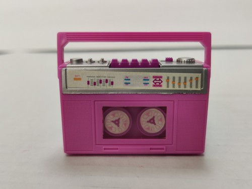 Vintage 1988 Pink Mattel Barbie Action Accents Radio Tape Deck Player ...