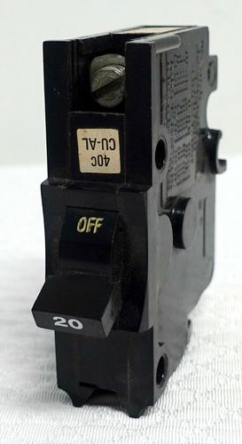 NB20 NB120 FPE FEDERAL PACIFIC / 1 POLE 20-AMP BOLT ON BREAKER | eBay