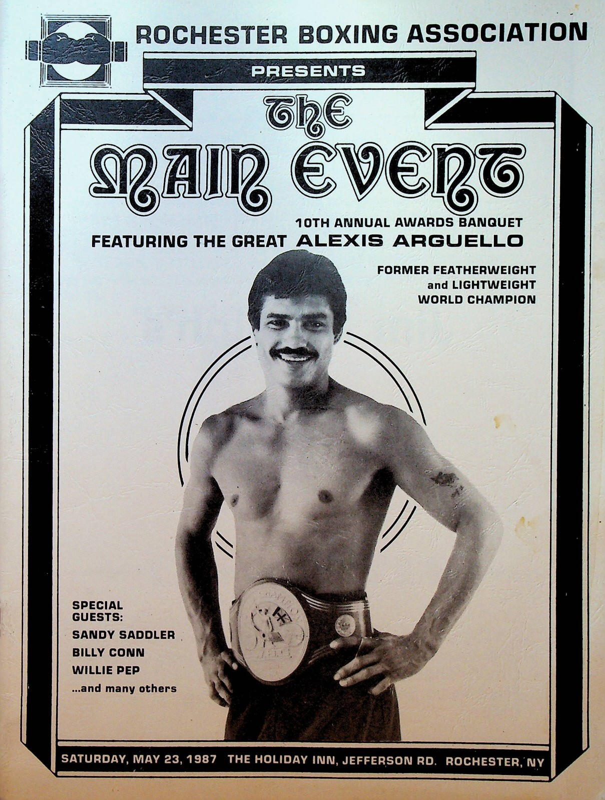Rochester NY Boxing Association Main Event Program May 23 1987 Alexis ...