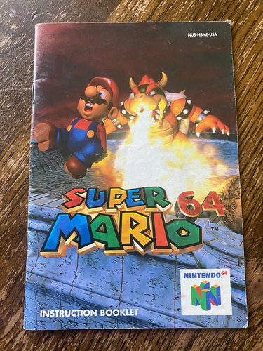 Nintendo 64 Super Mario 64 Instruction Manual Booklet Only | eBay