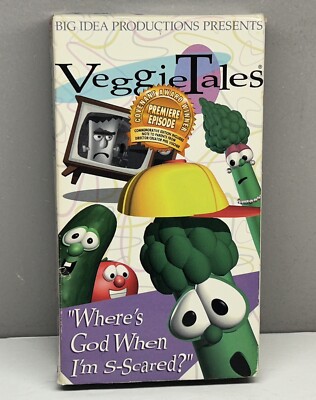 VeggieTales Where’s God When I’m S-Scared? VHS Video Tape Rare Case ...