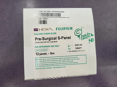 Heska Dri-Chem Pre-surgical panel, partial box | eBay