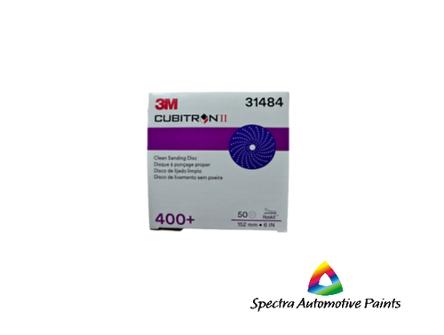 3M 31484 Cubitron II Hookit Clean Sanding Abrasive Discs 400g. 152mm ...