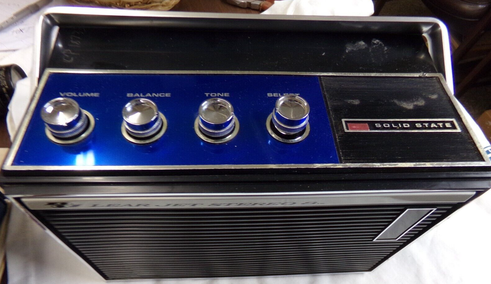 Vintage Lear Jet Stereo P-550 8-Track Player With Detachable Speaker ...