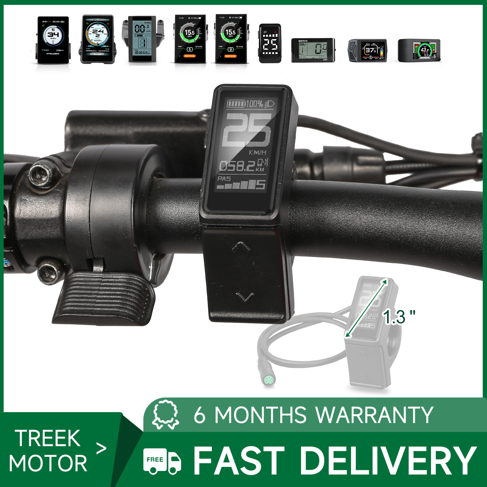 BAFANG P860ML 500C Display For Electric Bike Mid Drive Motor BBS01 ...