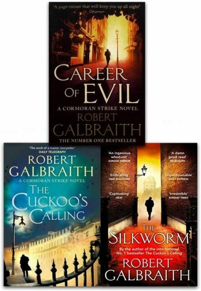 Robert Galbraith Cormoran Strike Series 3 Books Set Pack Crime Fiction ...