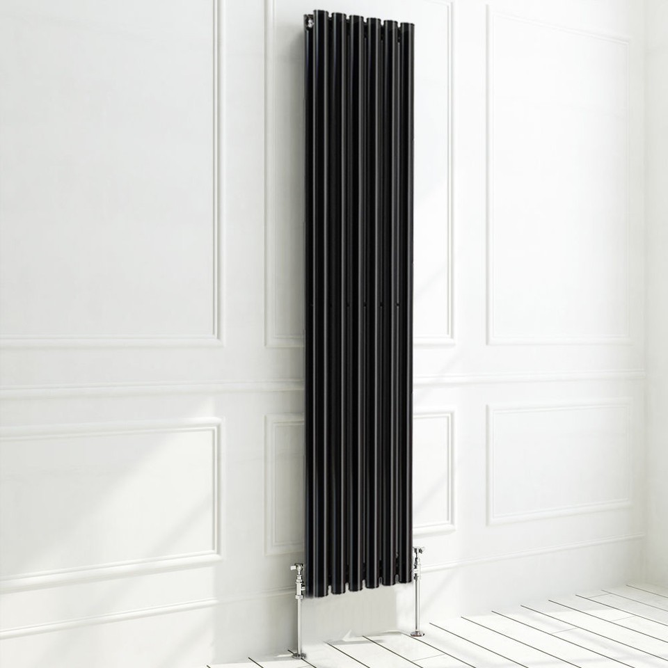 Luxury Black Designer Horizontal Vertical Oval Column Panel Bathroom ...