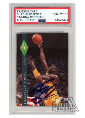 Shaquille O'Neal 1992-93 Classic Four Sport Autograph RC Card #318 PSA ...