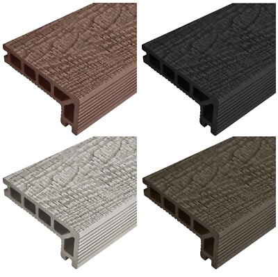 Premium Composite Decking Stairs Edging Board 3.6m WPC Plastic Step | 4 ...