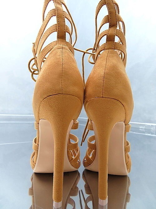 GoGo original high heels corset boots sandals camel 36 | eBay UK