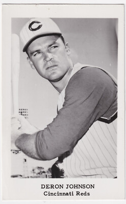 BASEBALL CINCINNATI REDS THIRD BASEMAN DERON JOHNSON REAL PHOTO ...