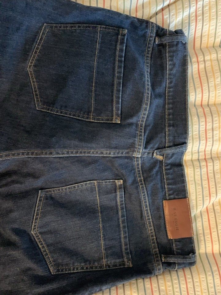 Raleigh Denim Alexander Jeans Resin Rinse 36x32 Handcrafted Made In US ...