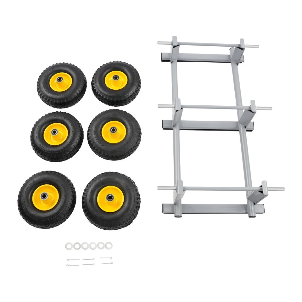 Morden 6Wheel All-Terrain Mover Heavy Duty Furniture Dolly 1200LB ...