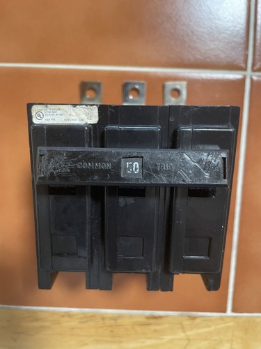 Eaton Cutler Hammer BAB3050H 3 Pole 50 Amp 240 Volt Bolt On Circuit ...