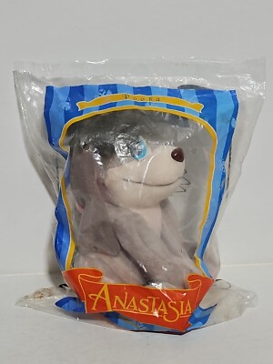 Disney Anastasia Pooka Plush 1997 Burger King Large 8" Dog New In ...