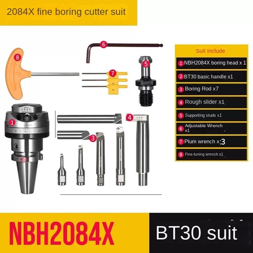 Milling Machine Boring Head CNC Lathe Boring Tool Set Precision Drill ...